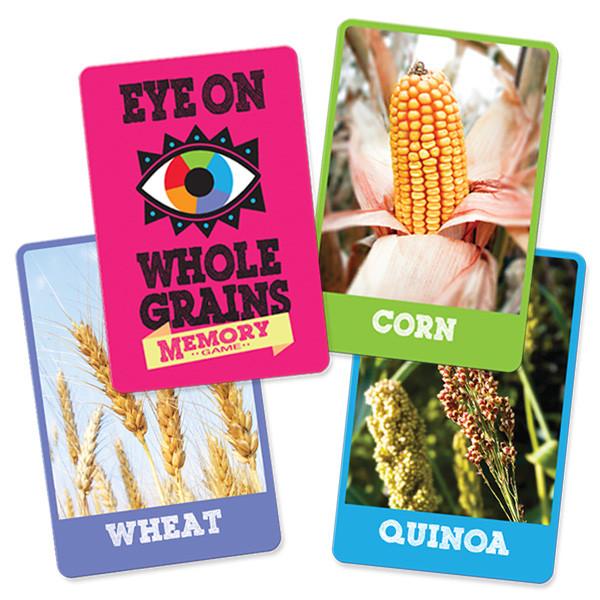 Trading Cards - Eye on Whole Grains Memory Game | Mission Nutrition