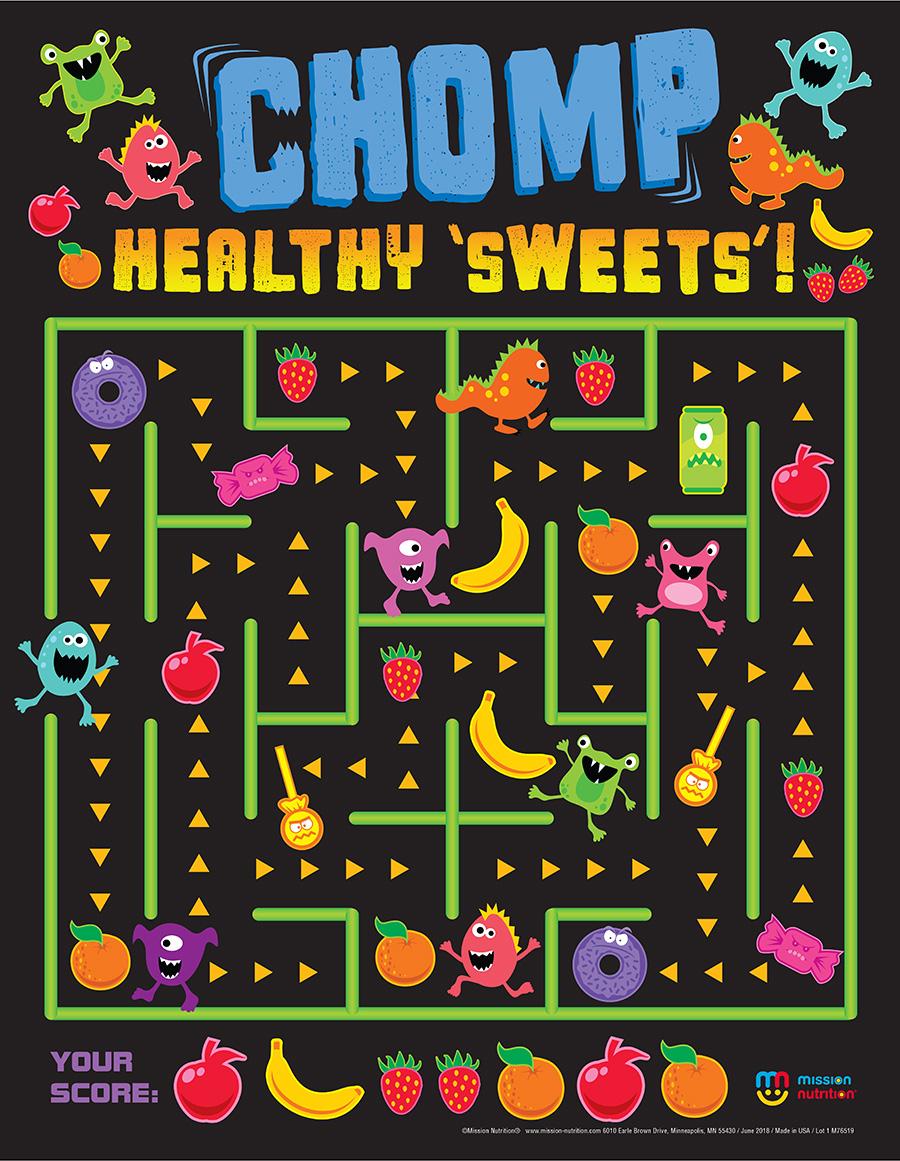 Poster - Chomp Healthy Sweets | Mission Nutrition