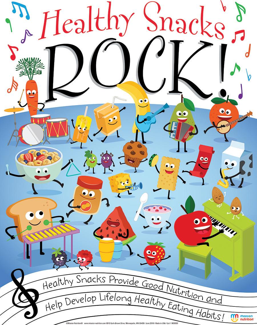 Poster - Healthy Snacks Rock | Mission Nutrition