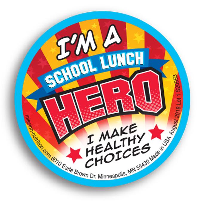 Sticker - School Lunch Hero | Mission Nutrition