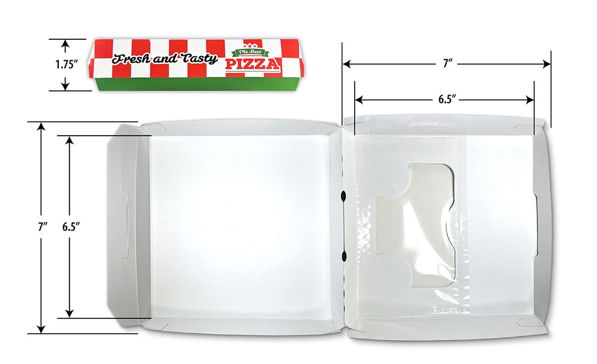Pizza Box - Individual Clamshell Style | Mission Nutrition