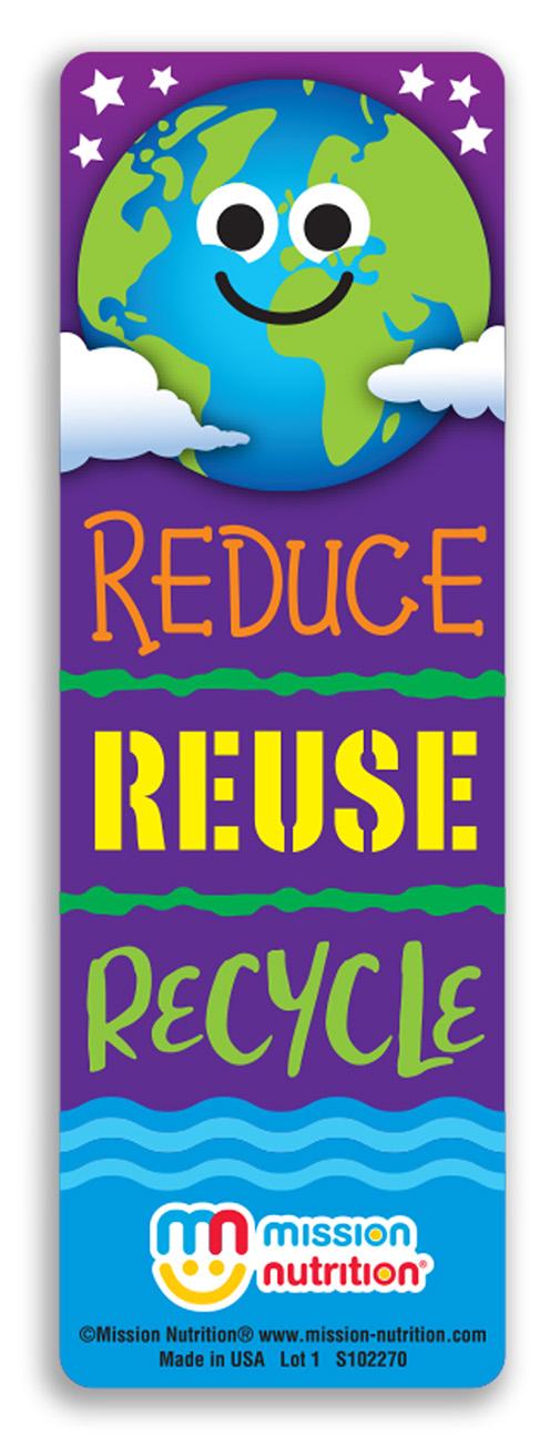 Bookmark - Reduce, Reuse, Recycle | Mission Nutrition Bookmark - Reduce, Reuse, Recycle | Mission Nutrition