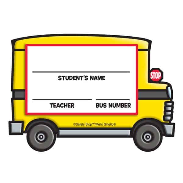 Sticker - Writable School Bus ID | Mission Nutrition