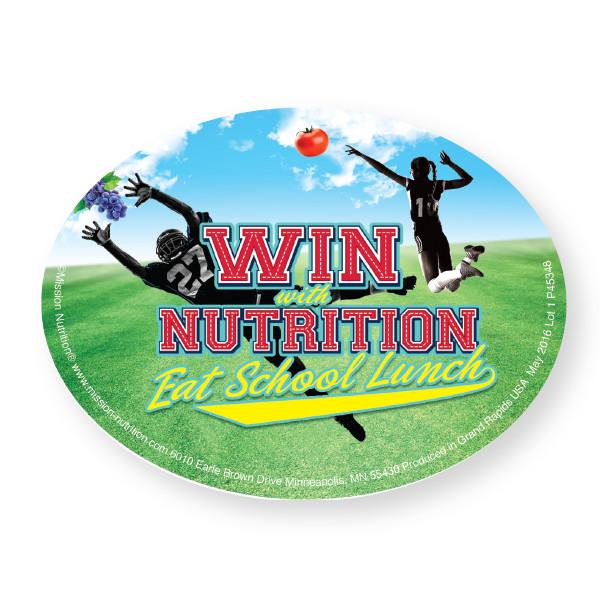 Sticker - Win with Nutrition Backpack Sticker | Mission Nutrition