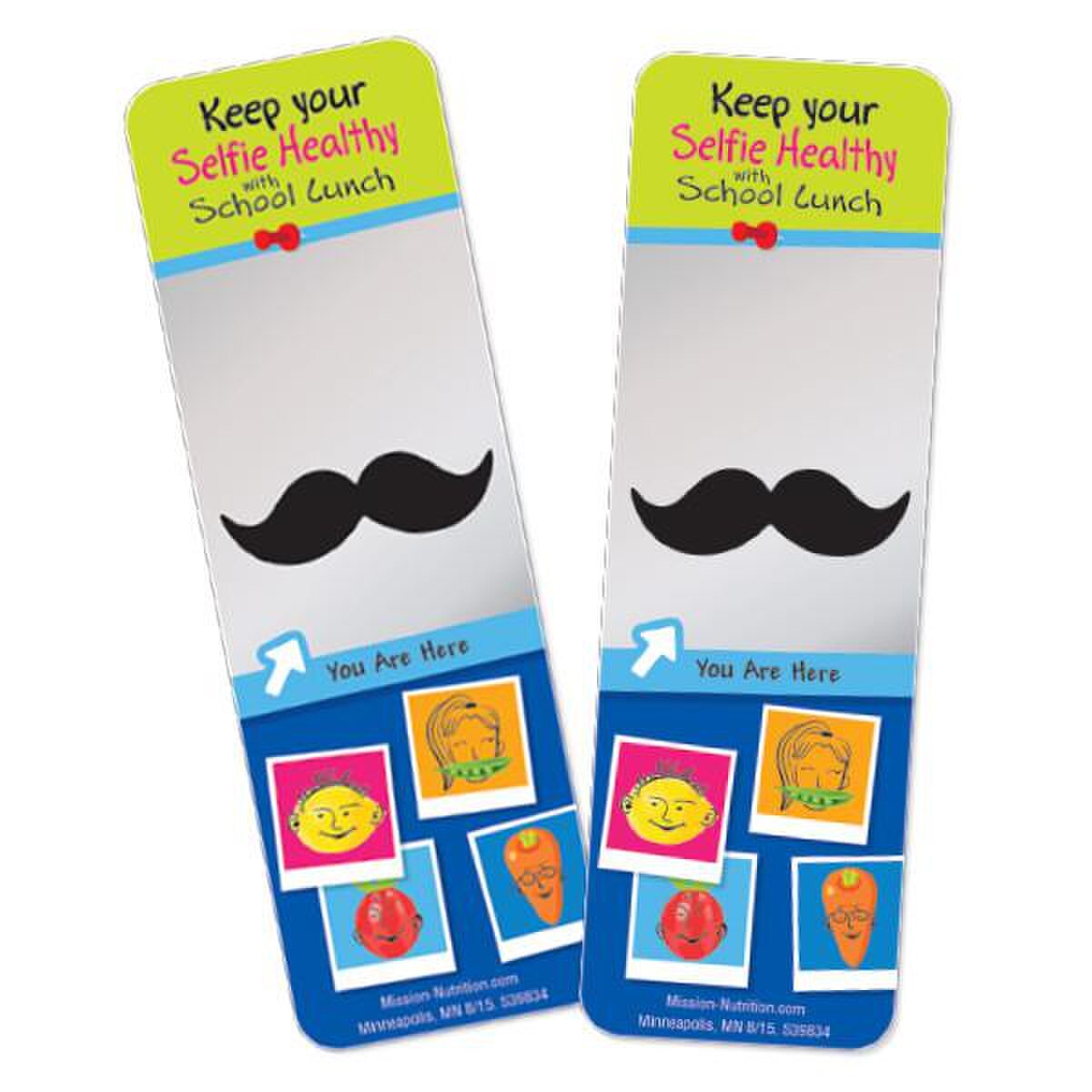 Bookmark - Reflective with Mustache | Mission Nutrition