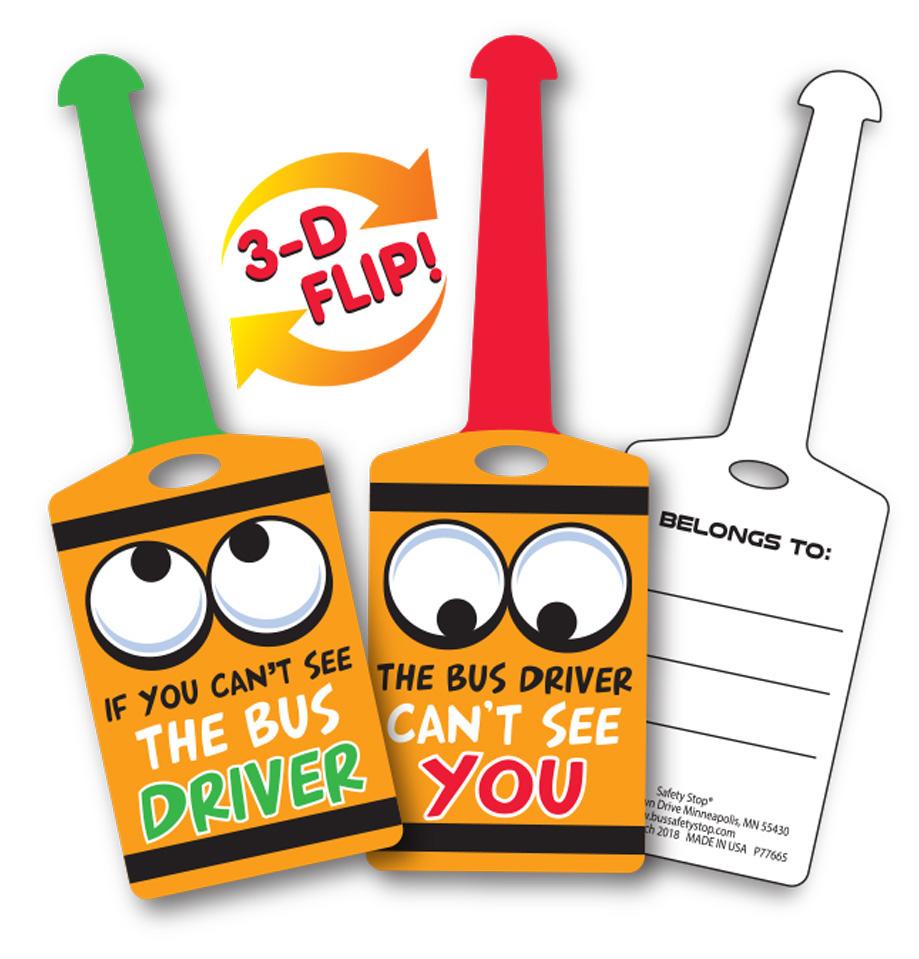 ID Tag - 3D Flip Bus Safety | Mission Nutrition
